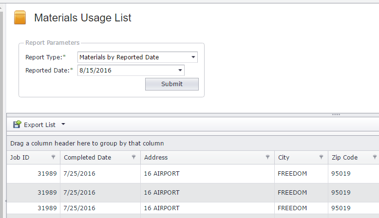 Finding PO's, Lot and Invoice numbers from Jobs : ServTraq Support
